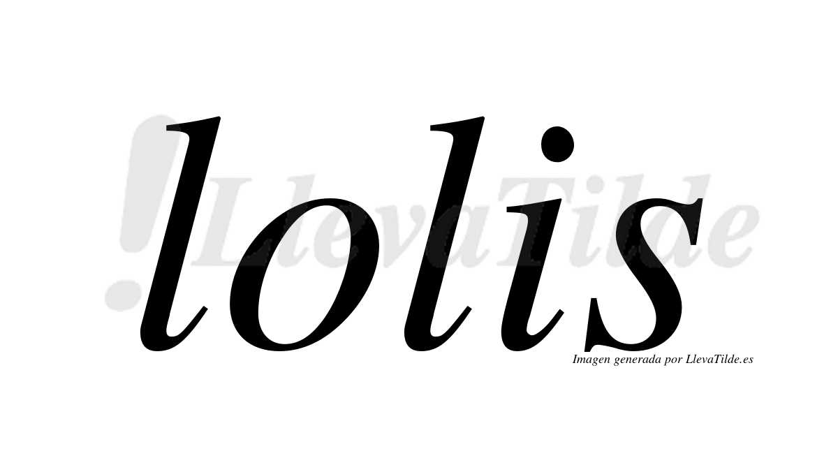 ¿Lleva tilde lolis? | LlevaTilde.es