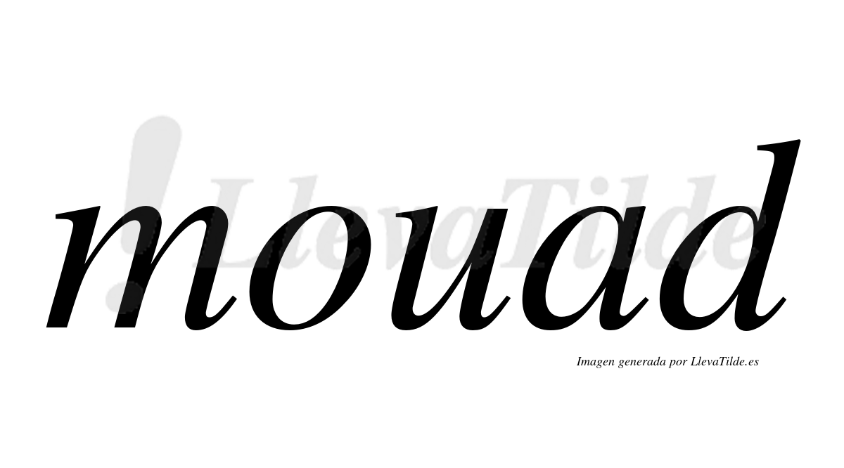 ¿Lleva tilde mouad? | LlevaTilde.es