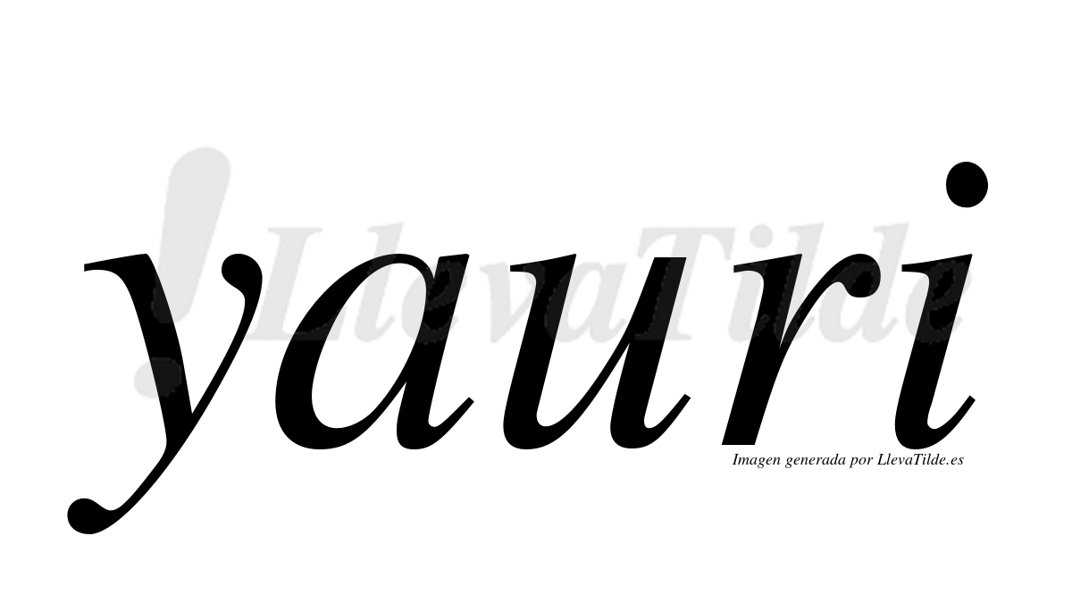 ¿Lleva tilde yauri? | LlevaTilde.es