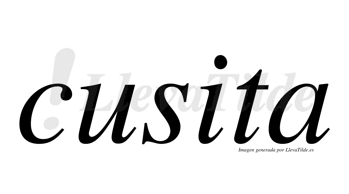 ¿Lleva tilde cusita? | LlevaTilde.es