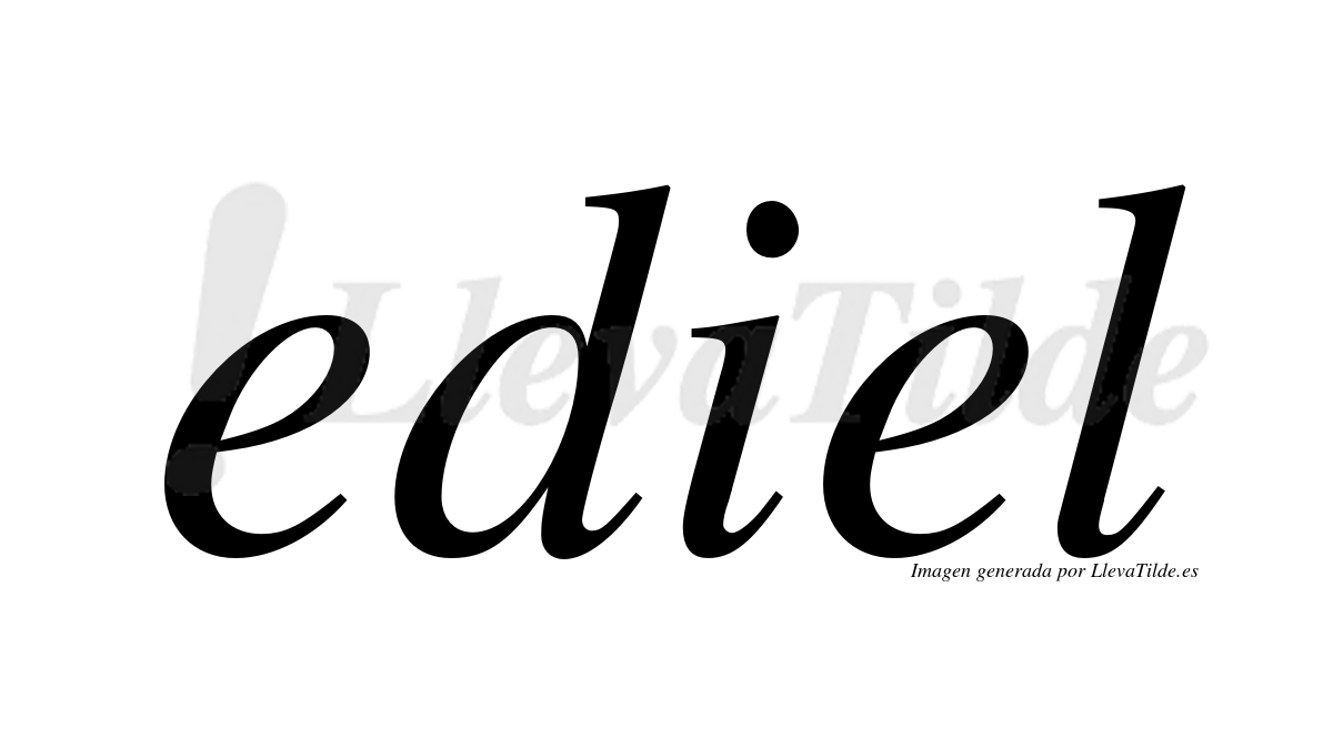 ¿Lleva tilde ediel? | LlevaTilde.es
