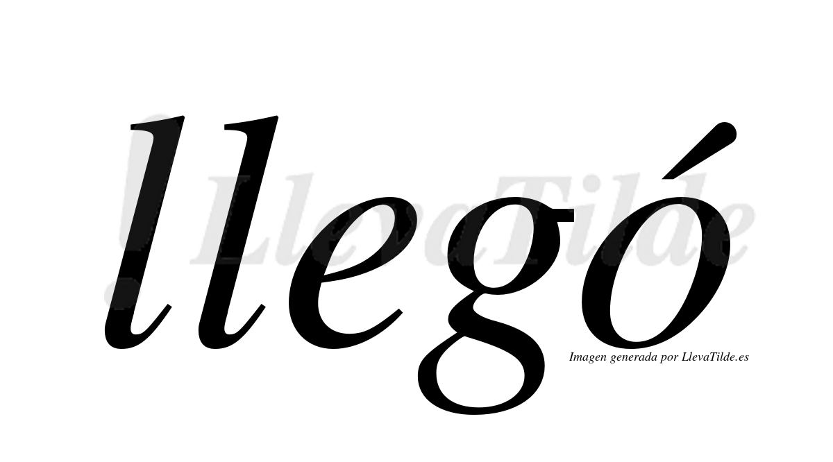 ¿Lleva tilde llegó? | LlevaTilde.es