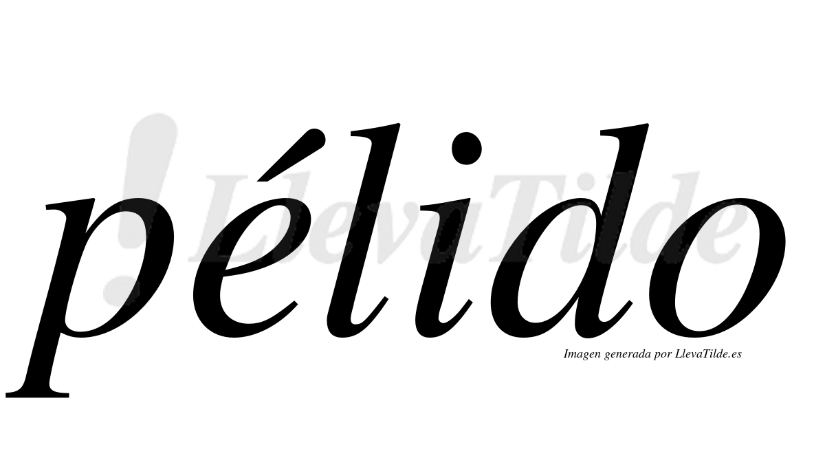 ¿Lleva tilde pélido? | LlevaTilde.es
