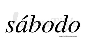 ¿Lleva tilde sábodo? | LlevaTilde.es