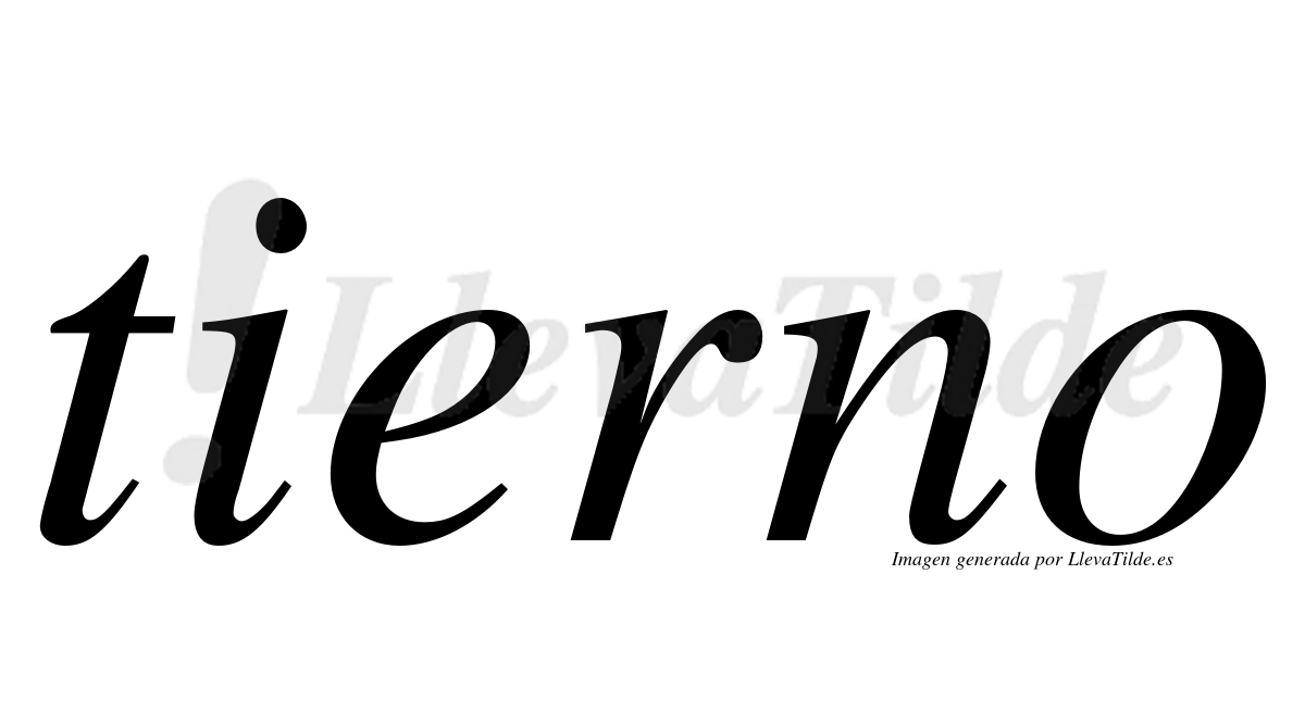 ¿Lleva tilde tierno? | LlevaTilde.es