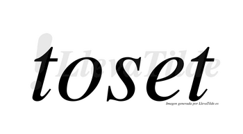 ¿Lleva tilde toset? | LlevaTilde.es