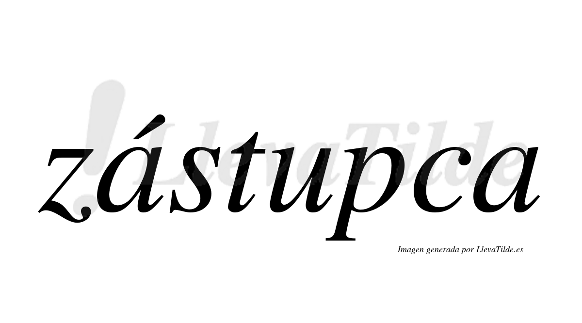 ¿Lleva tilde zástupca? | LlevaTilde.es
