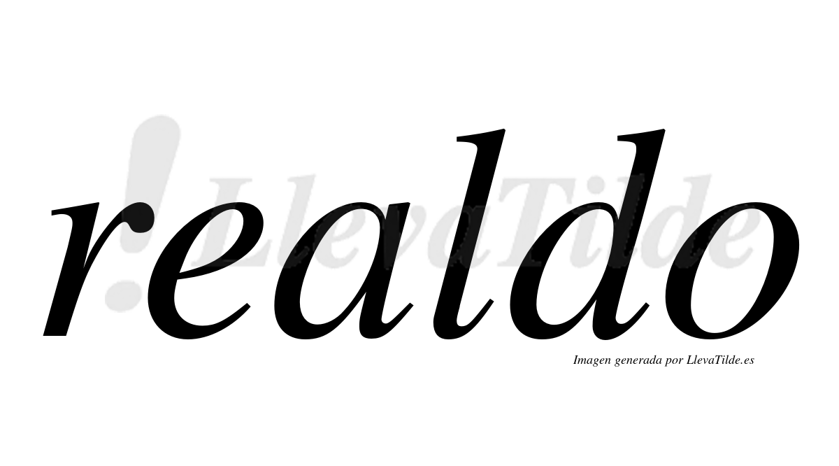 ¿Lleva tilde realdo? | LlevaTilde.es