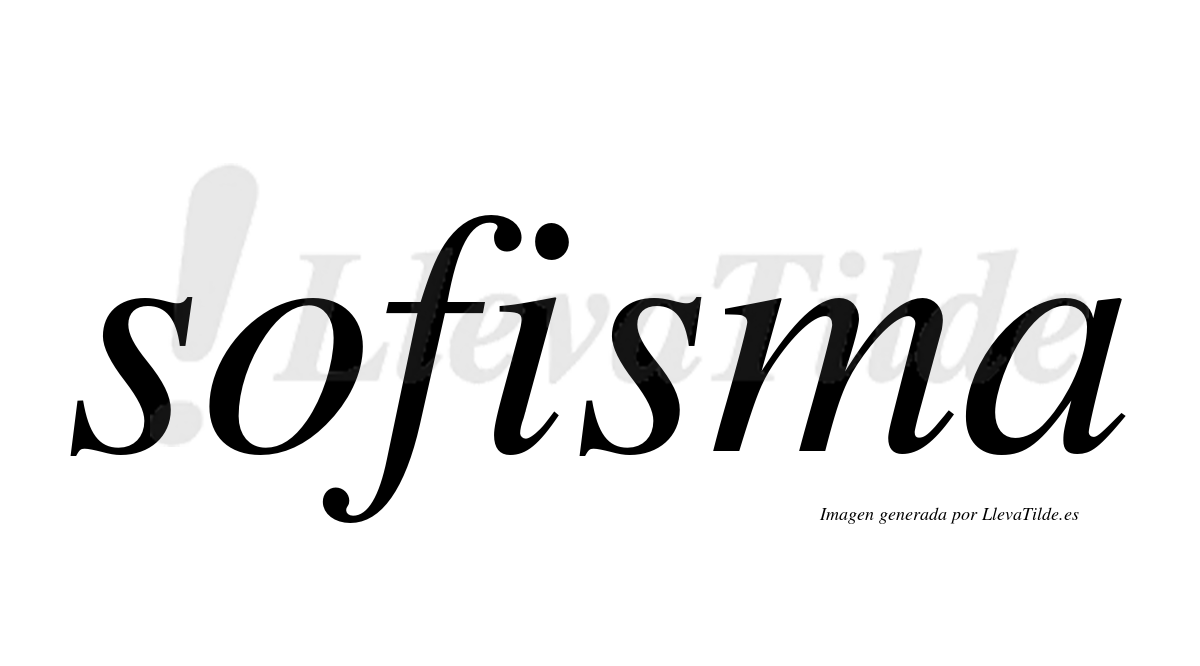 ¿Lleva tilde sofisma? | LlevaTilde.es