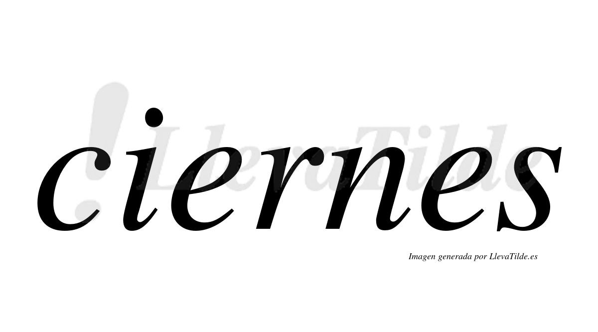 ¿Lleva tilde ciernes? | LlevaTilde.es