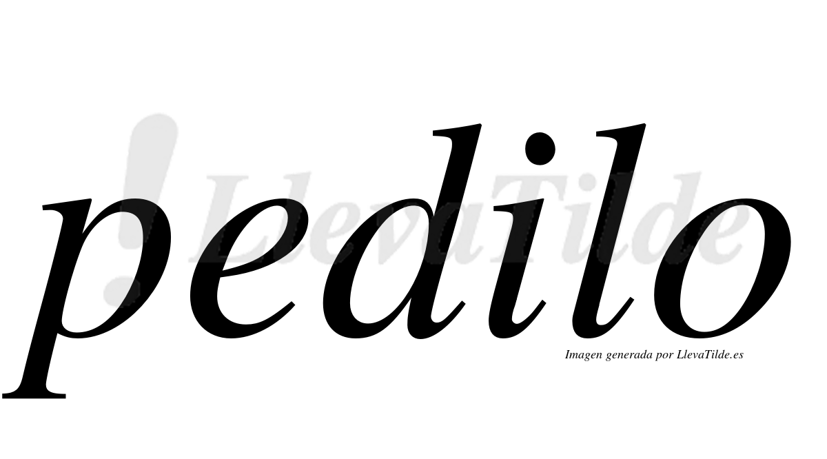 ¿Lleva tilde pedilo? | LlevaTilde.es