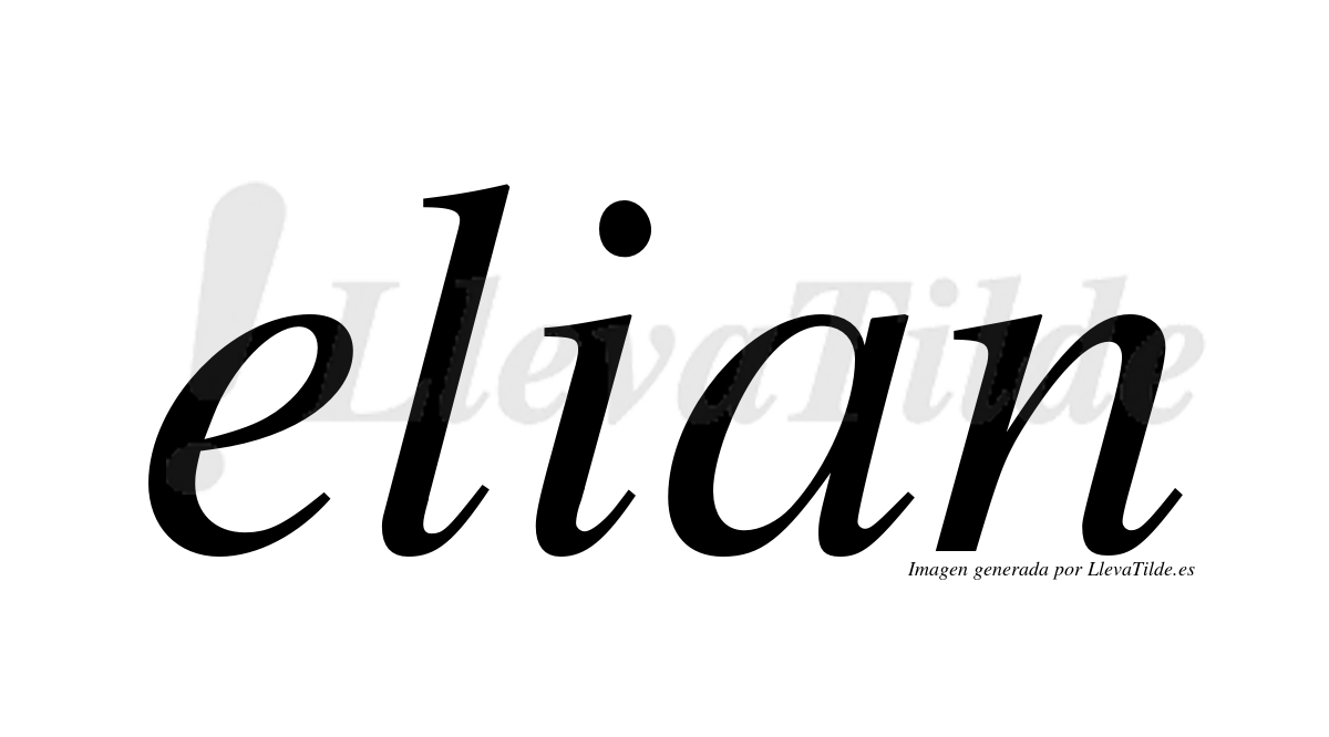 ¿Lleva tilde elian? | LlevaTilde.es