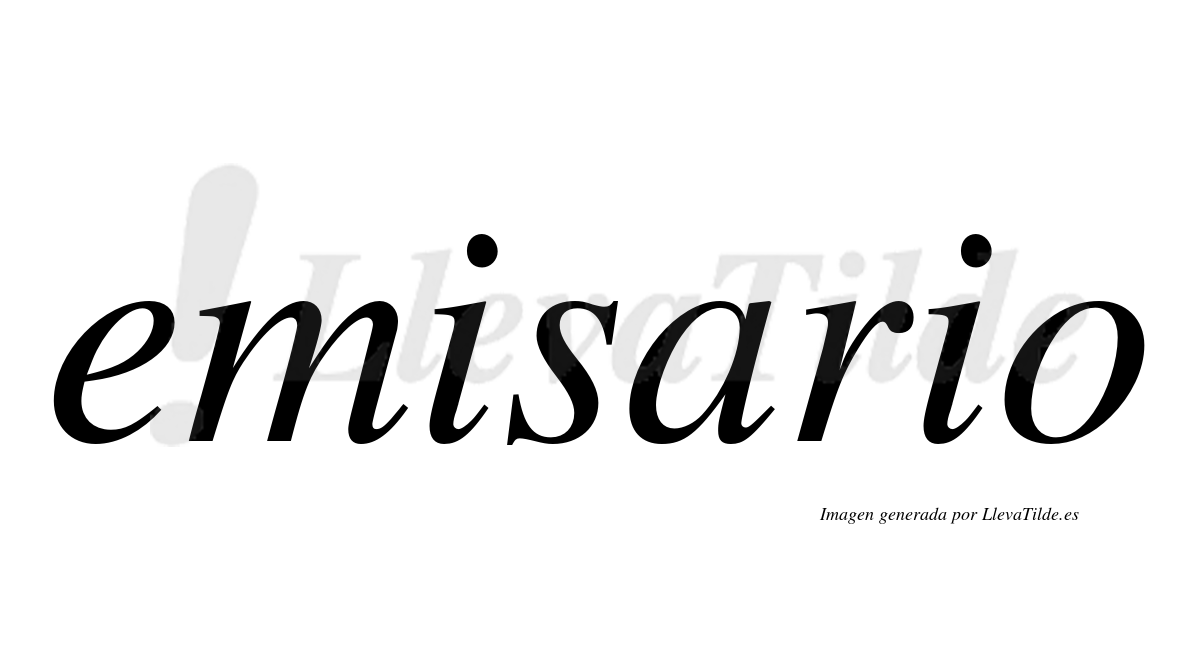 ¿Lleva tilde emisario? | LlevaTilde.es