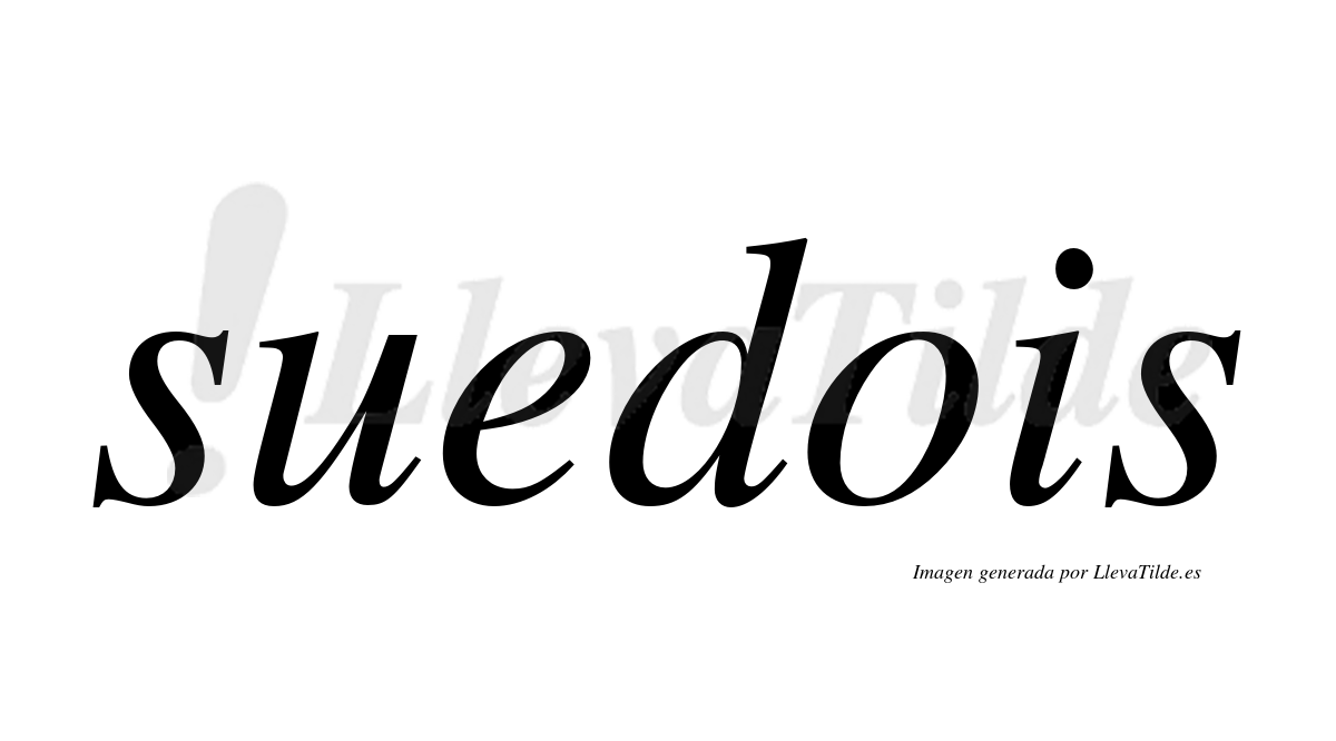 ¿Lleva tilde suedois? | LlevaTilde.es