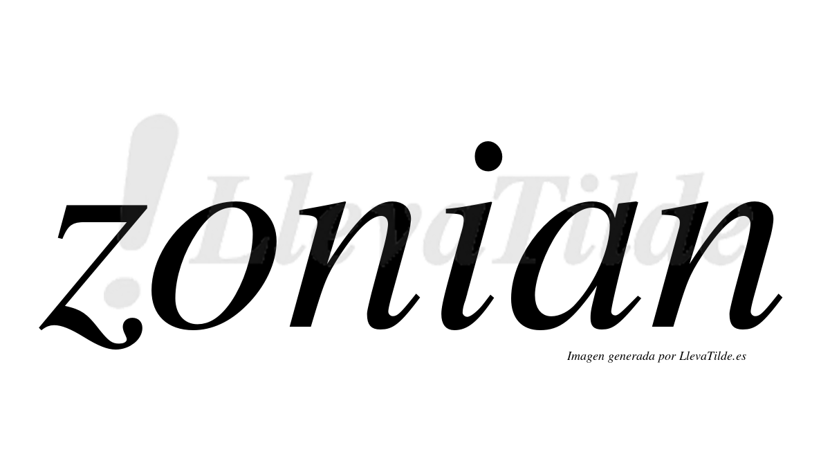 ¿Lleva tilde zonian? | LlevaTilde.es