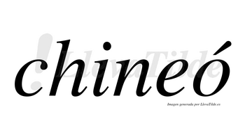 ¿Lleva tilde chineó? | LlevaTilde.es