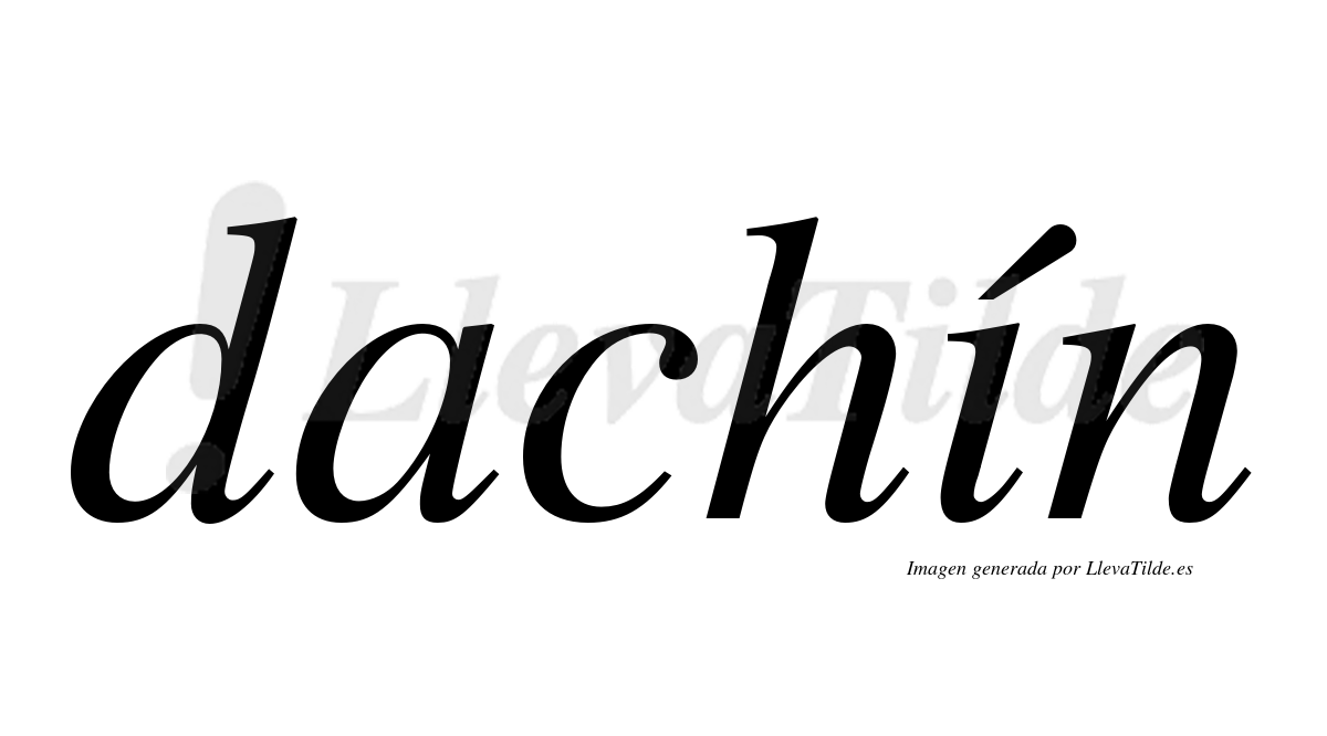 ¿Lleva tilde dachín? | LlevaTilde.es