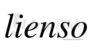 ¿Lleva tilde lienso? | LlevaTilde.es