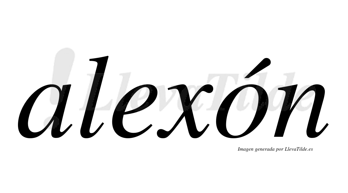 ¿Lleva tilde alexón? | LlevaTilde.es