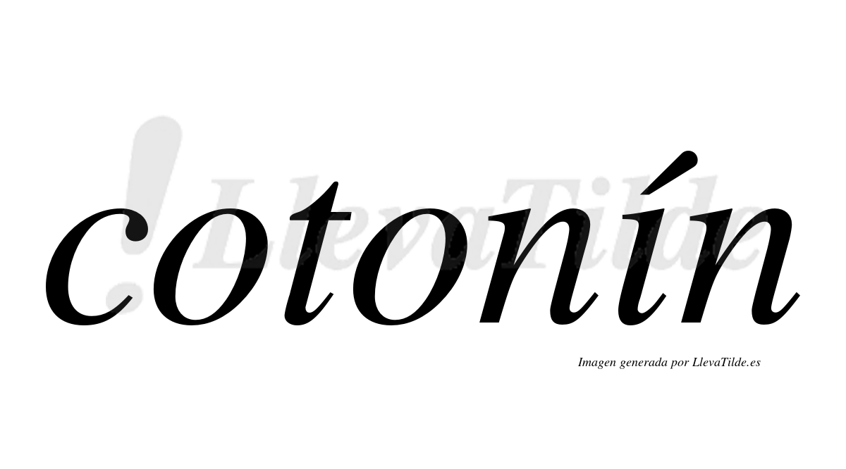 ¿Lleva tilde cotonín? | LlevaTilde.es
