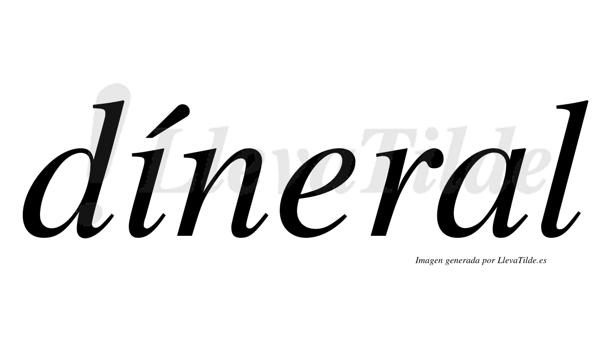 ¿Lleva tilde díneral? | LlevaTilde.es