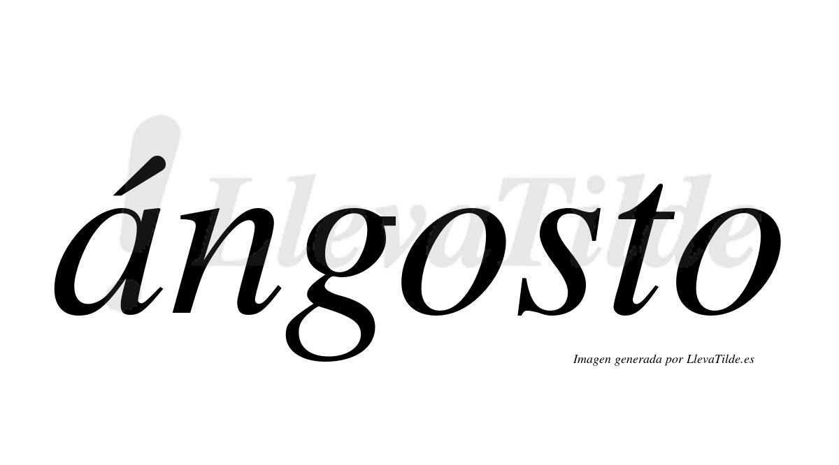 ¿Lleva tilde ángosto? | LlevaTilde.es