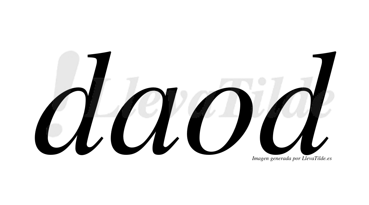 ¿Lleva tilde daod? | LlevaTilde.es