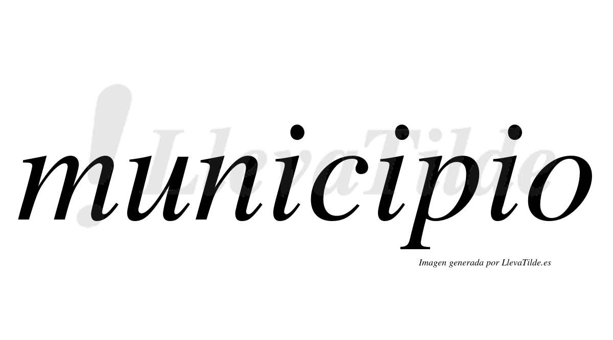 ¿Lleva tilde municipio? | LlevaTilde.es