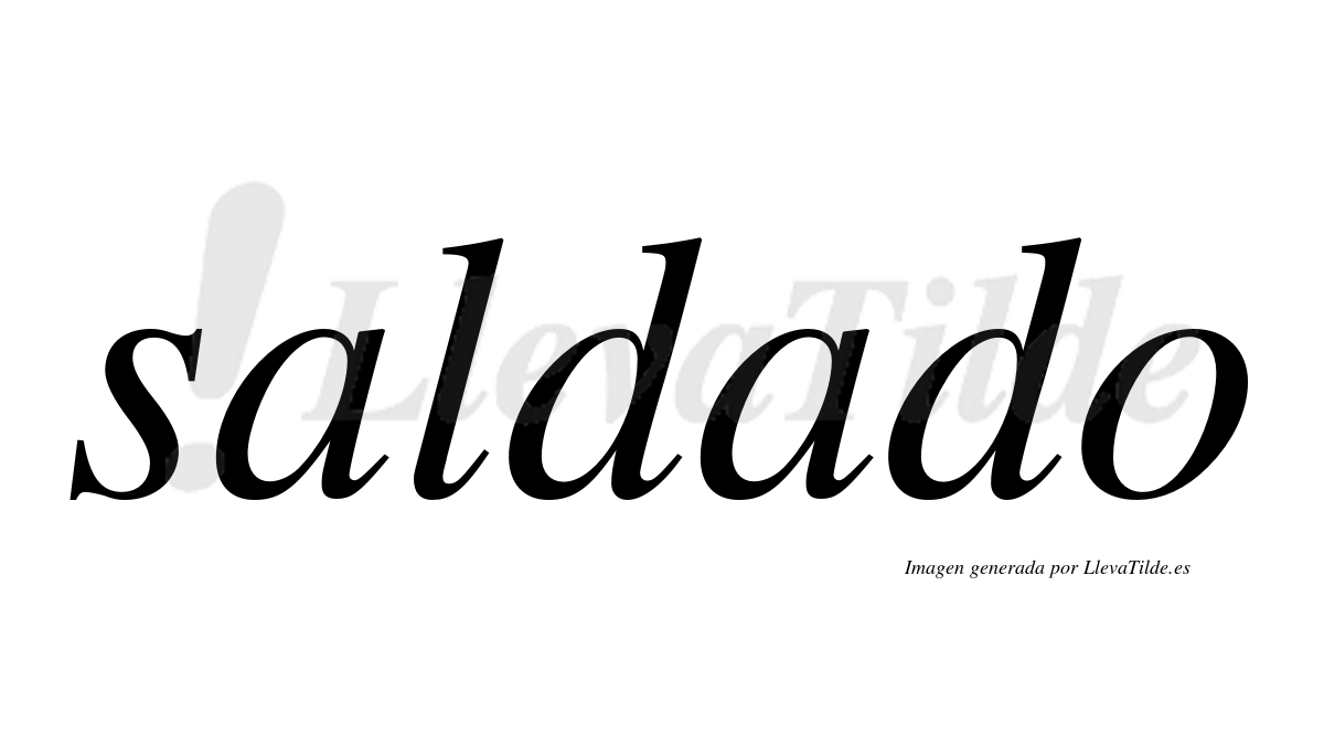 ¿Lleva tilde saldado? | LlevaTilde.es