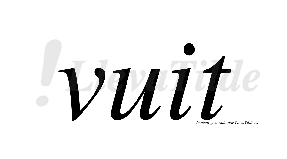 ¿Lleva tilde vuit? | LlevaTilde.es