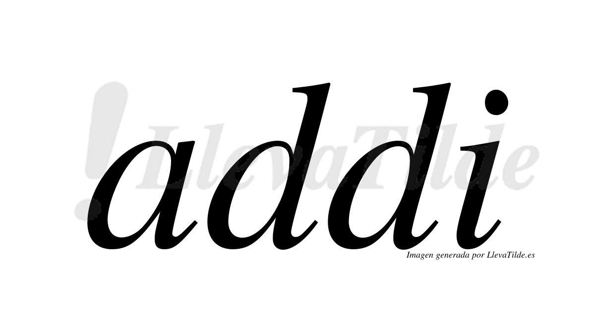 ¿Lleva tilde addi? | LlevaTilde.es