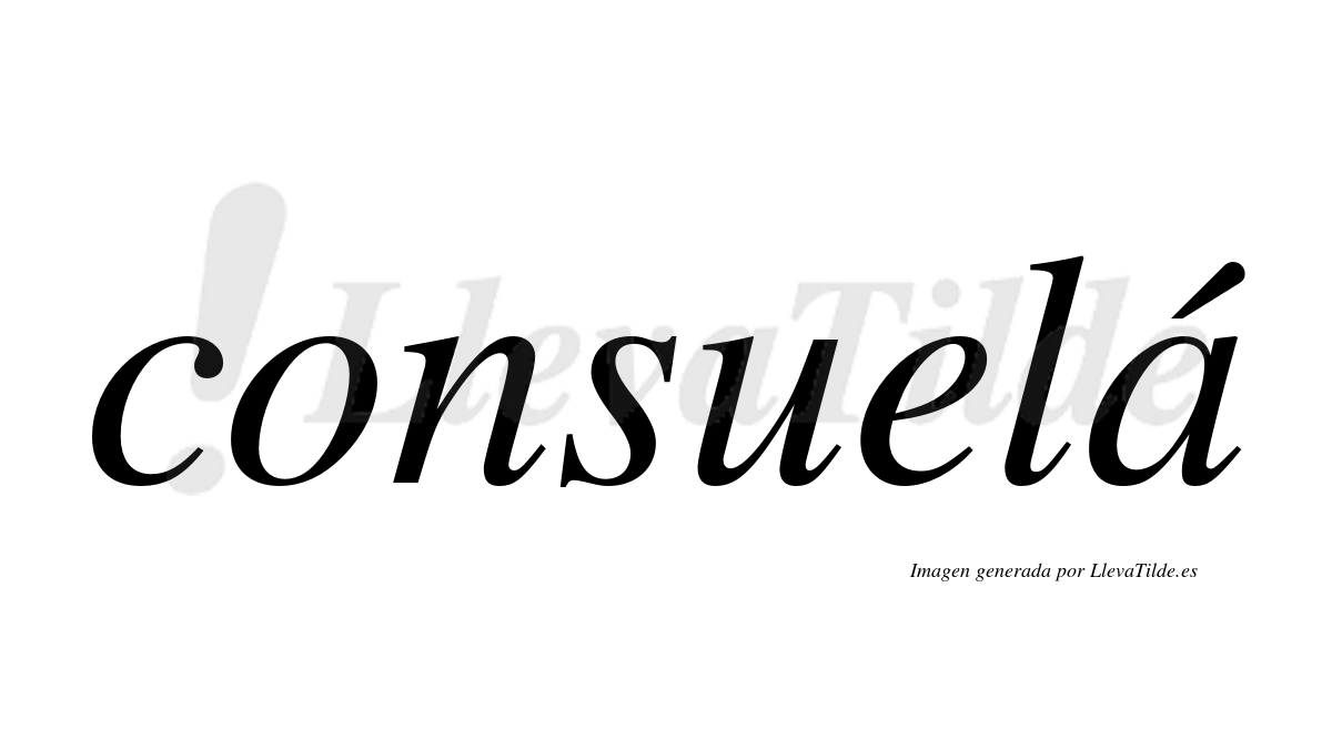 ¿Lleva tilde consuelá? | LlevaTilde.es