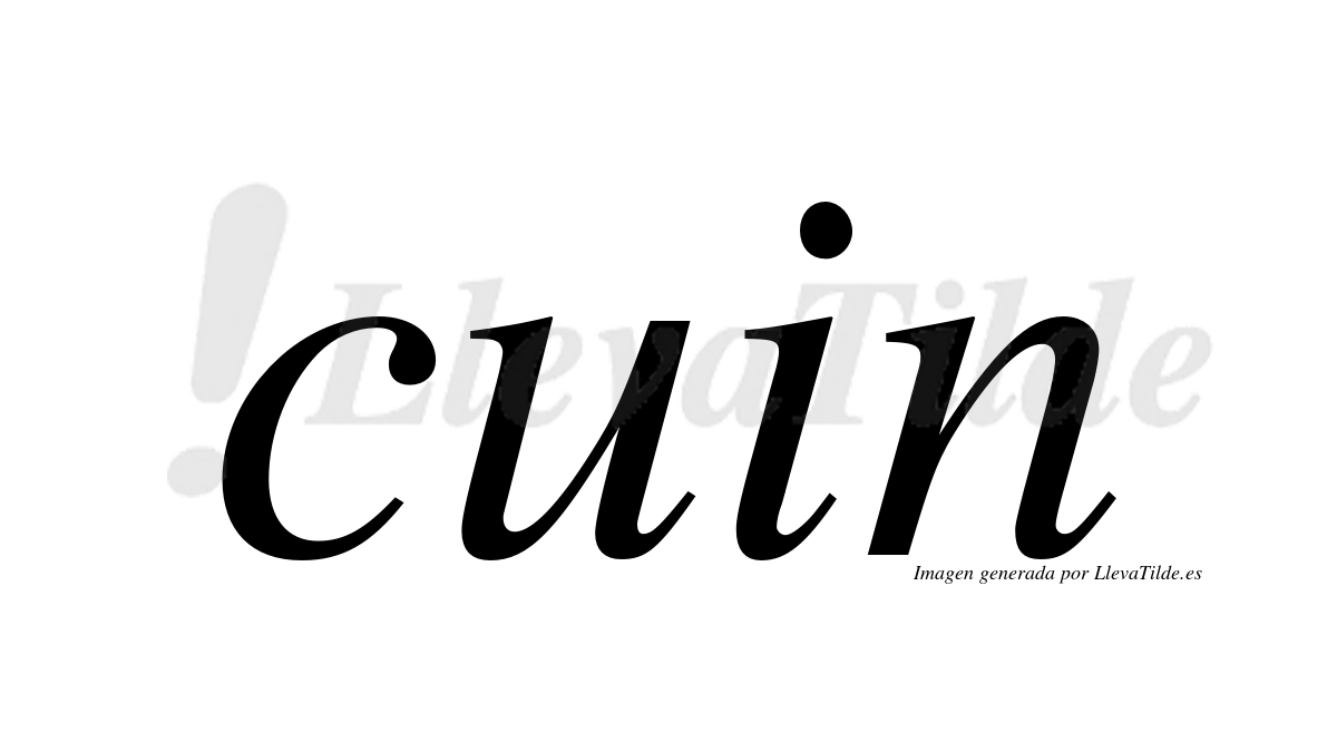 ¿Lleva tilde cuin? | LlevaTilde.es