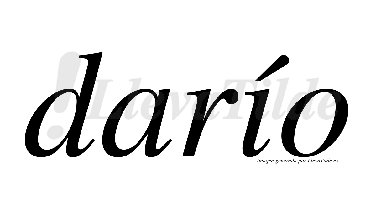 ¿Lleva tilde darío? | LlevaTilde.es