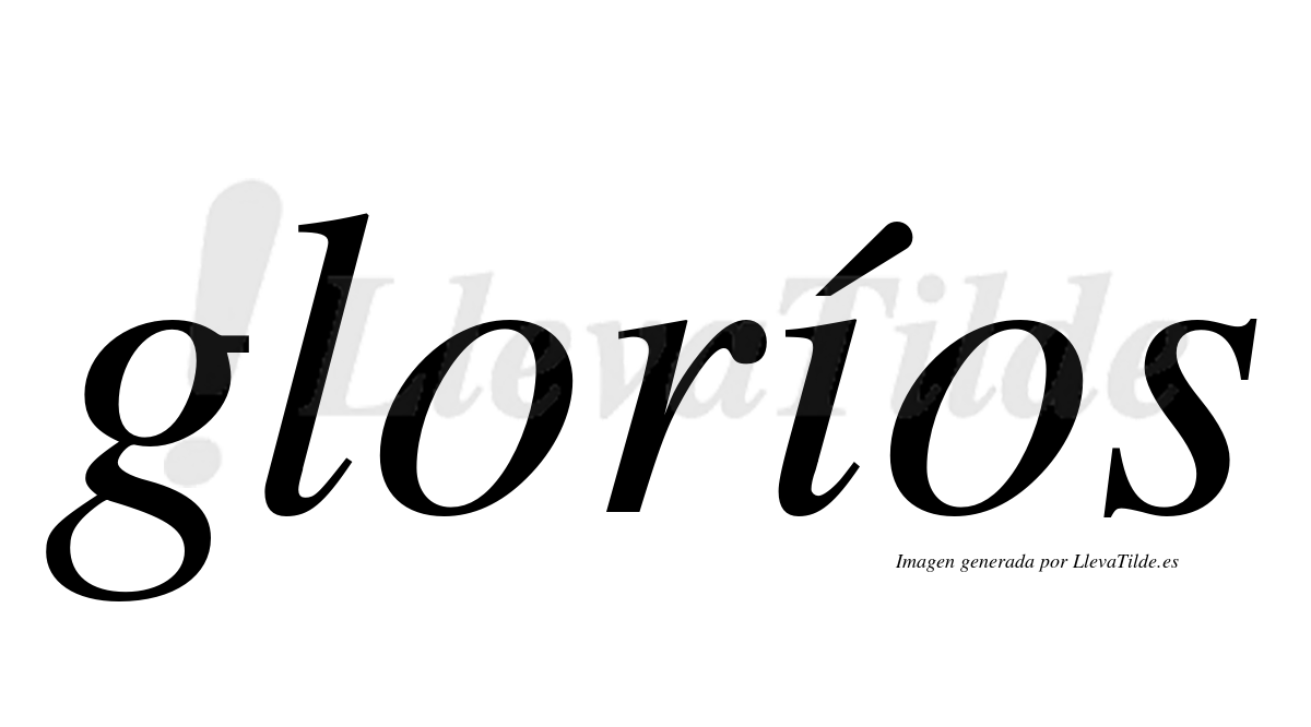 ¿Lleva tilde gloríos? | LlevaTilde.es