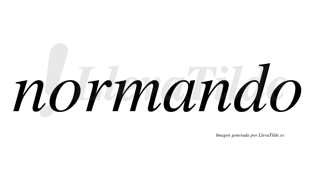 ¿Lleva tilde normando? | LlevaTilde.es