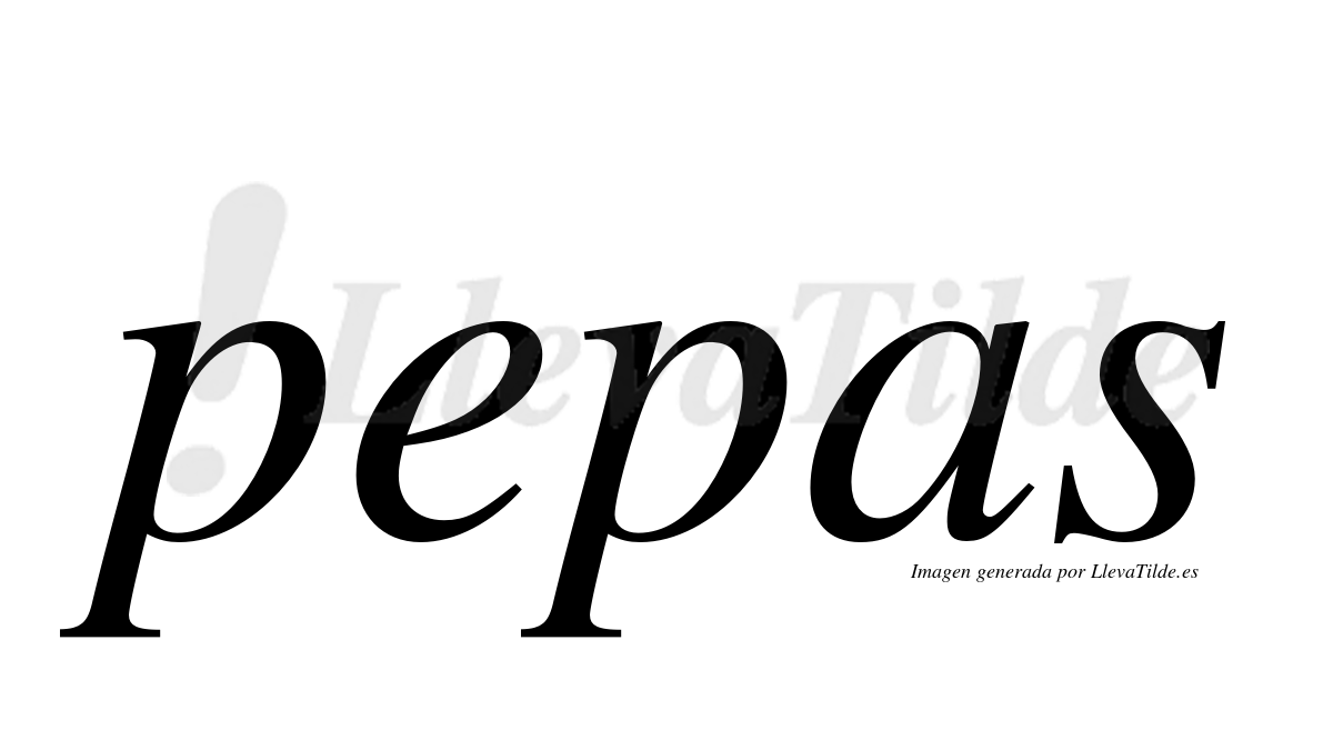 ¿Lleva tilde pepas? | LlevaTilde.es