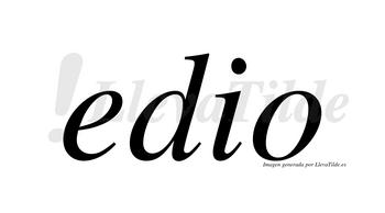 ¿Lleva tilde edio? | LlevaTilde.es