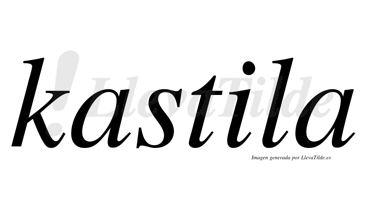 ¿Lleva tilde kastila? | LlevaTilde.es