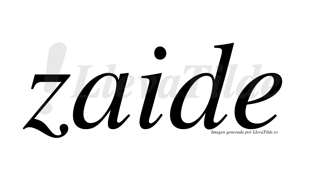 ¿Lleva tilde zaide? | LlevaTilde.es