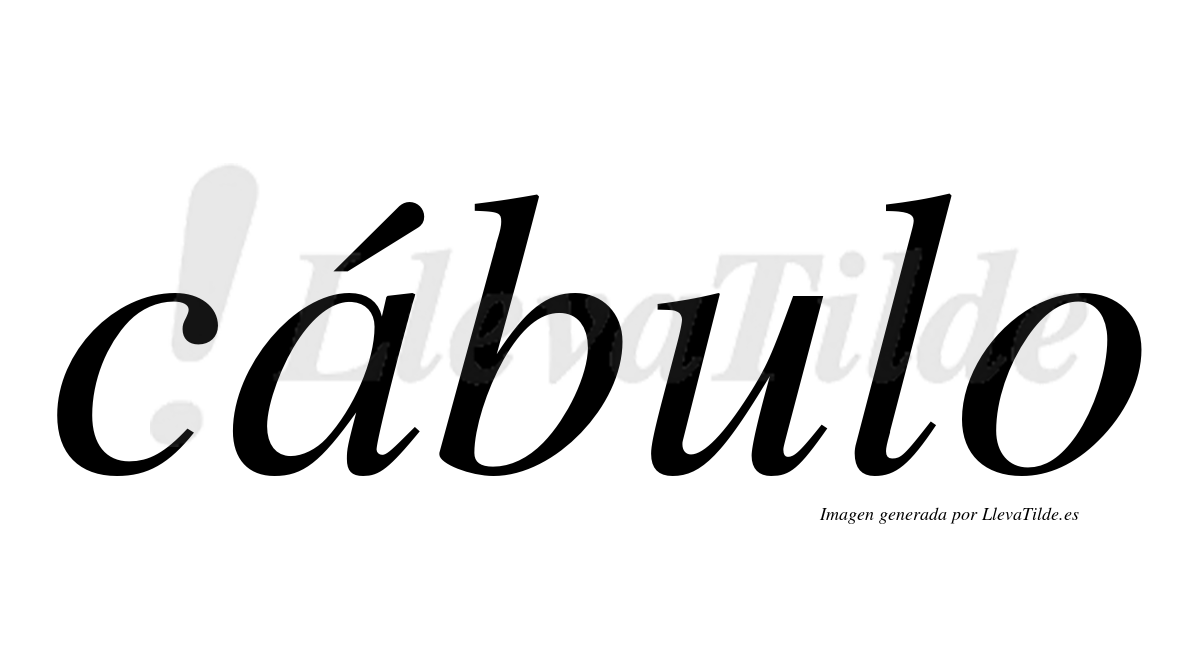 ¿Lleva tilde cábulo? | LlevaTilde.es
