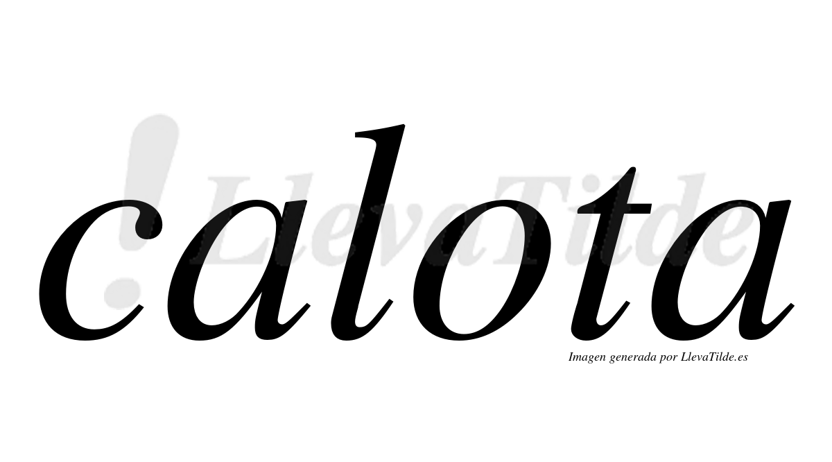 ¿Lleva tilde calota? | LlevaTilde.es