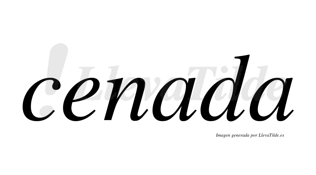 ¿Lleva tilde cenada? | LlevaTilde.es