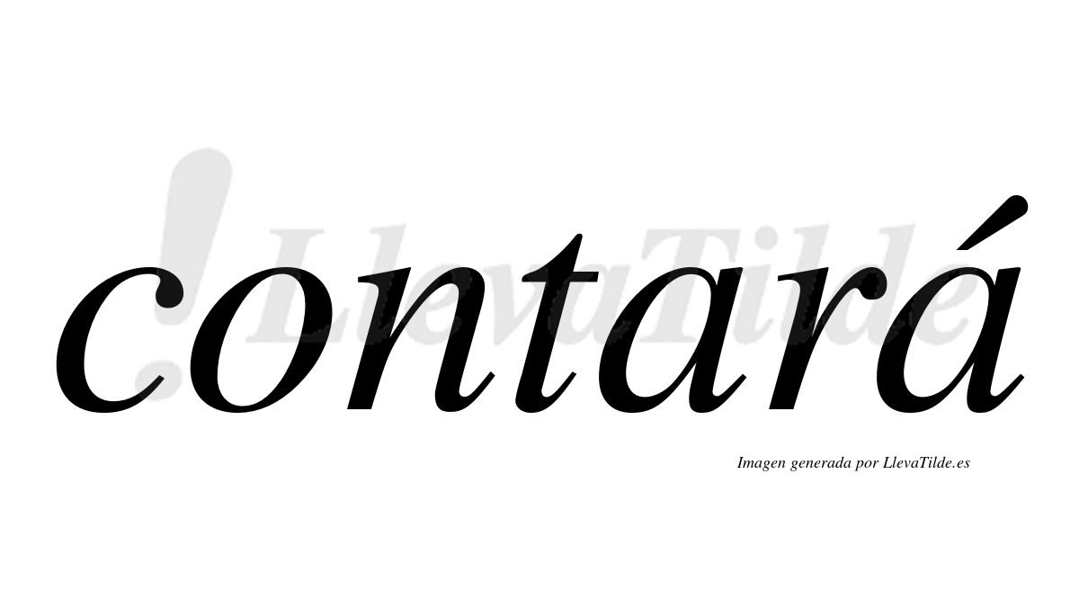 ¿Lleva tilde contará? | LlevaTilde.es