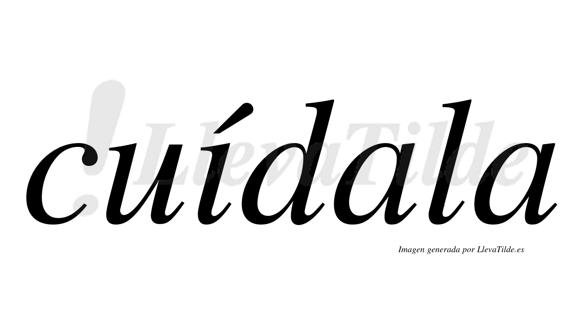 ¿Lleva tilde cuídala? | LlevaTilde.es