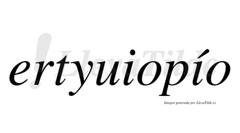 ¿Lleva tilde ertyuiopío? | LlevaTilde.es