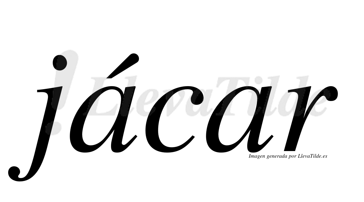¿Lleva tilde jácar? | LlevaTilde.es