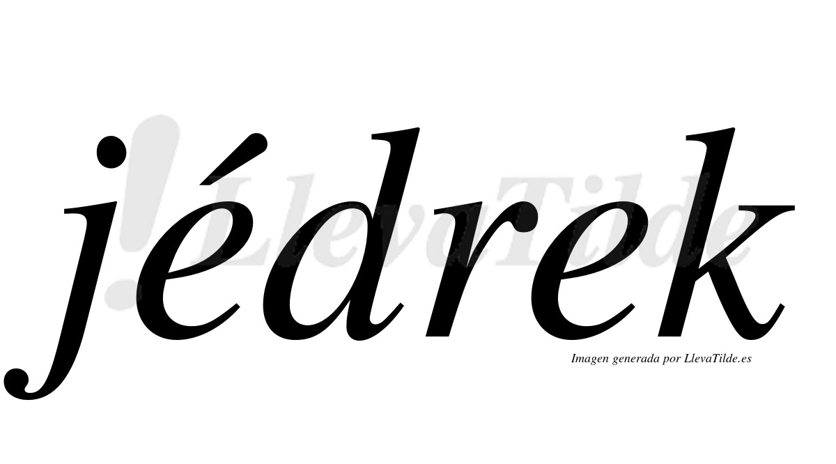 ¿Lleva tilde jédrek? | LlevaTilde.es