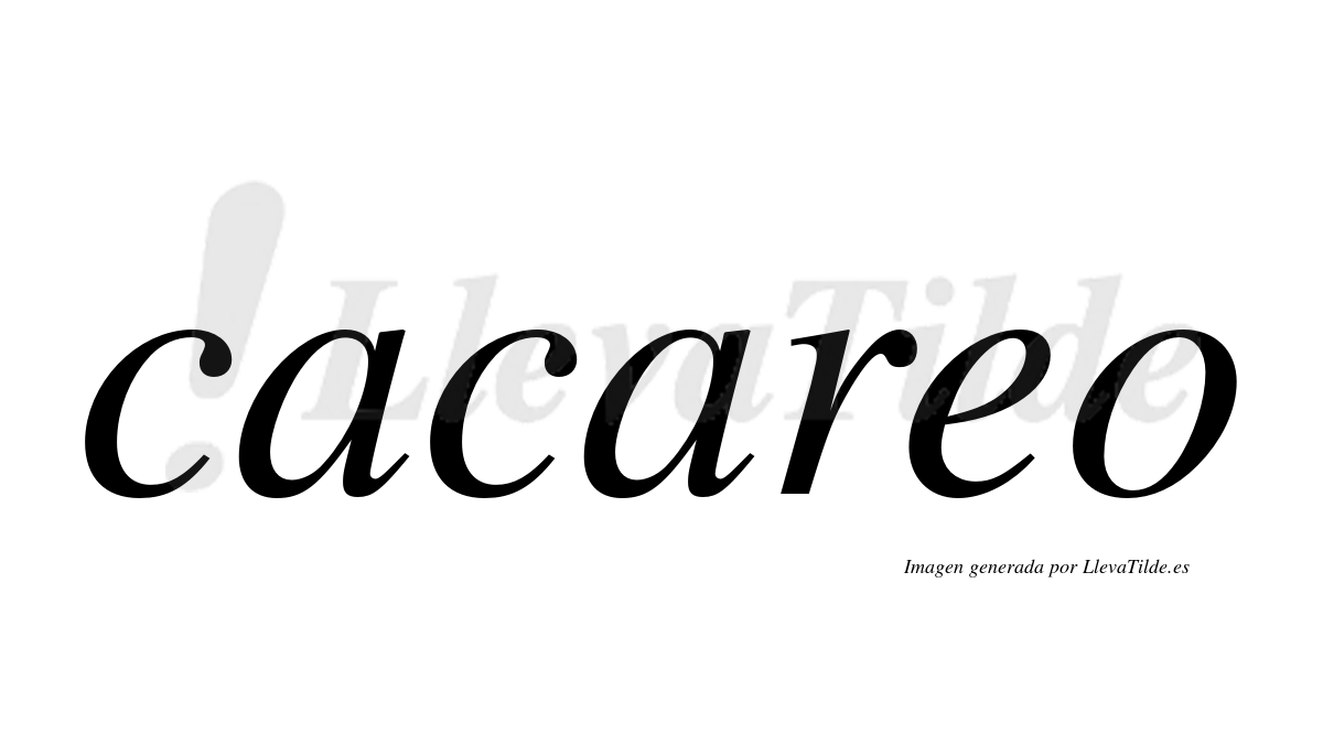 ¿Lleva tilde cacareo? | LlevaTilde.es