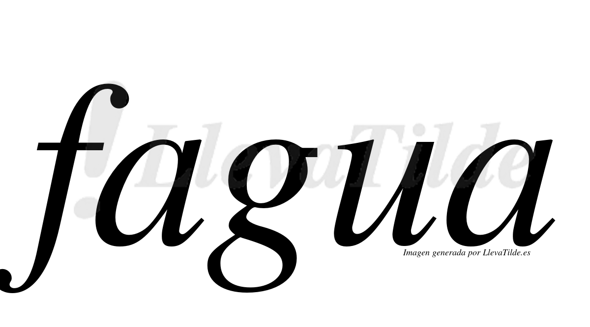 ¿Lleva tilde fagua? | LlevaTilde.es